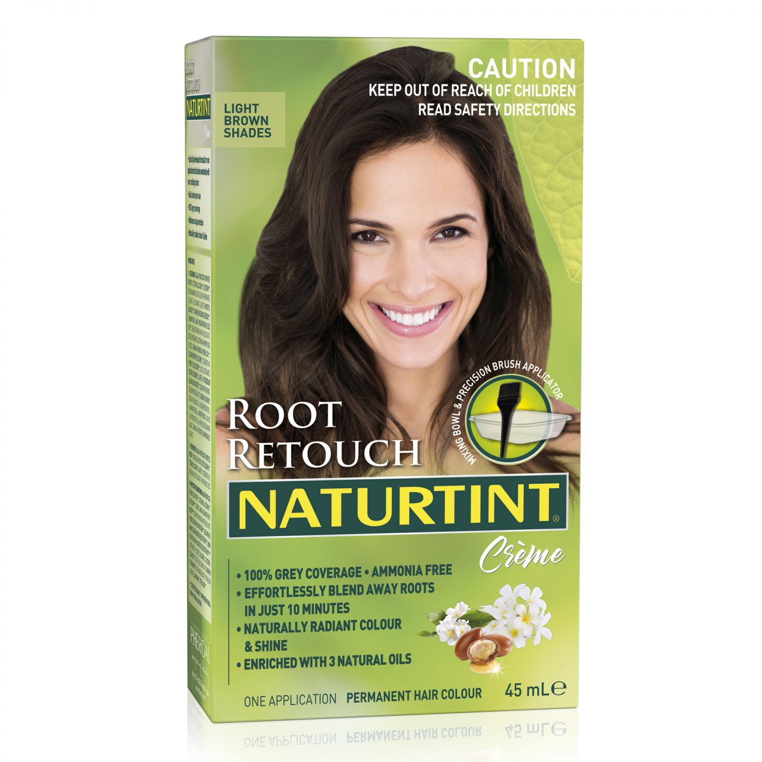 Root Retouch Light Brown Shades - 45ml - Naturtint Australia